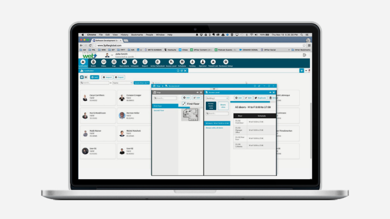 EntraPass web – Web Delivered Application